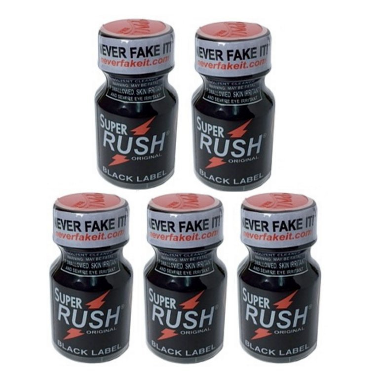 Super Rush Black Label 10ml (Bulk Pack) - USA Poppers